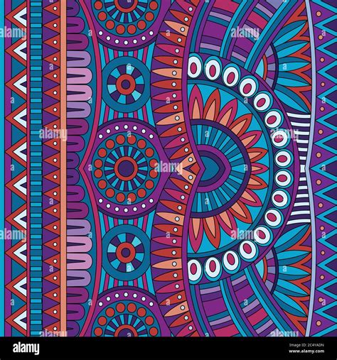 Abstract Vector Tribal Ethnic Background Seamless Stock Vector Image