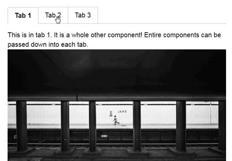building a tabs component with react