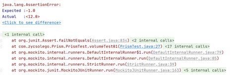 junit java lang assertionerror expected 1 0 actual stack overflow