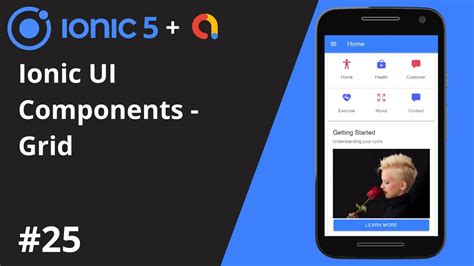 ionic 5 tutorial 25 ionic ui component grid layout youtube