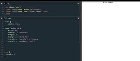 javascript css animation slide line in from left to