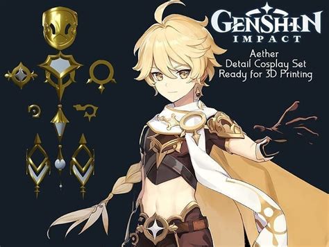 Genshin Impact Aether Cosplay Set 3d Model 3d Printable Cgtrader
