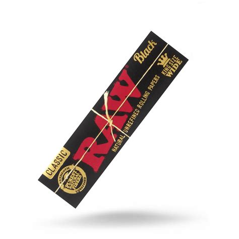 Raw King Size Rolling Papers Black Raws Wide Rolls 3 Meters Esd