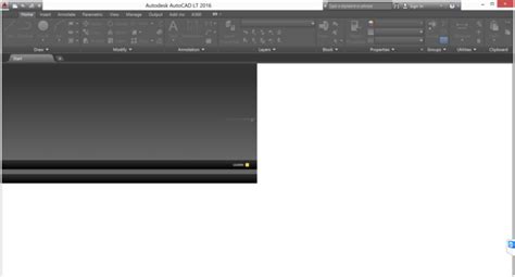 start tab and help window do not display correctly in autocad 2016 up
