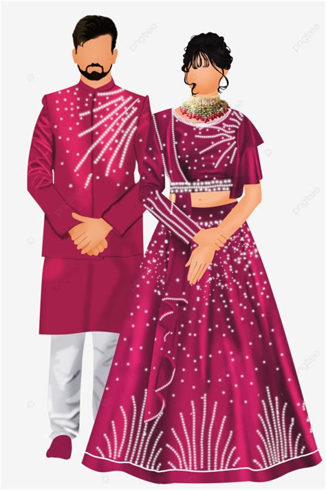 Couple Caricature Wedding Couple Illustration 3d Couple Png