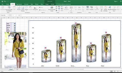 learn new things how to add pictures in excel chart graph