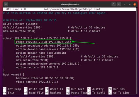 How To Configure The Dhcp Server Of Vmware Workstation Pro 16 Eu