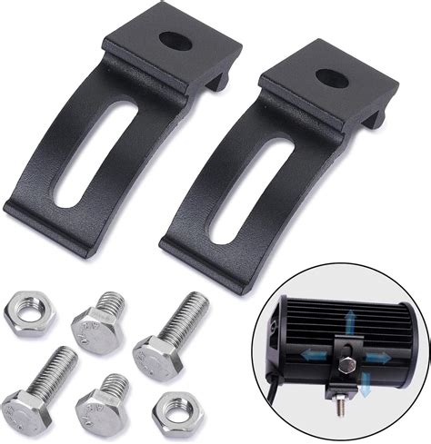 Led Light Bar Mounting Brackets 2pcs Base Slide Mounting