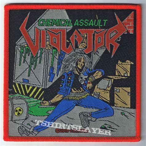 Violator Chemical Assault Woven Patch Red Border Version