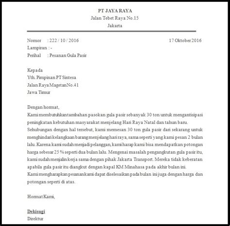 Contoh Surat Bisnis Dalam Bahasa Inggris Lengkap Salmanime
