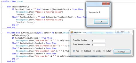 basic calculator in visual basic
