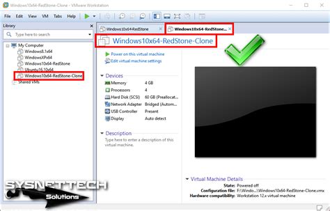 clone a virtual machine in vmware workstation sysnettech solutions