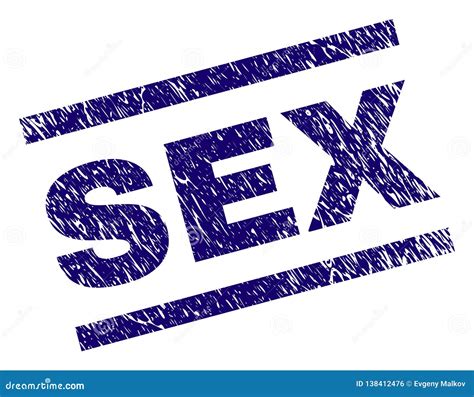 Scratched Textured Sex Stamp Seal Stock Vector Illustration Of