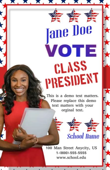 Class President Template Postermywall