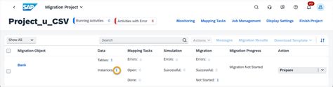 sap s 4hana migration cockpit transferring data from csv template