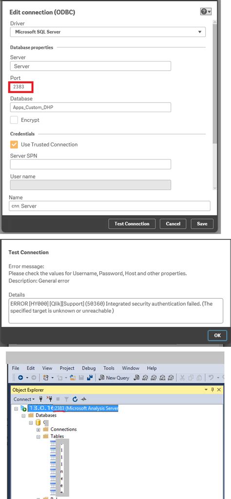solved connect to sql services analysis services with qs qlik
