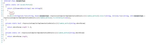 c when compiling a lambdaexpression with nested