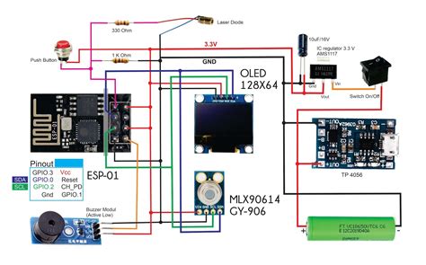 esp8266 mlx90614 contactless ir thermometer arducoding