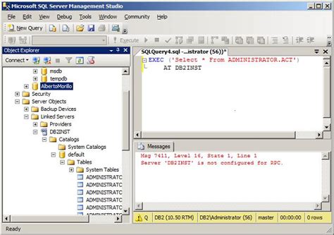 sqlcoffee msg 7411 linked server