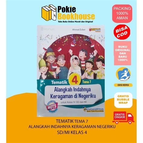 Jual Best Seller Tematik Tema 7 Sd Mi Kelas 4 Alangkah Indahnya