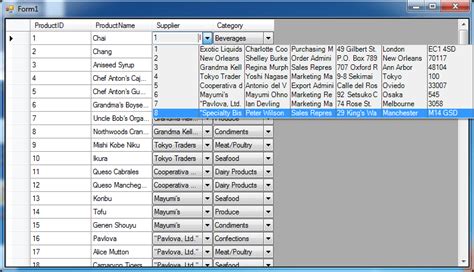 multi column combo box in a datagridview