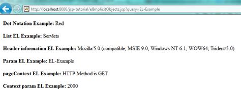 jsp expression language jsp tutorial by wideskills