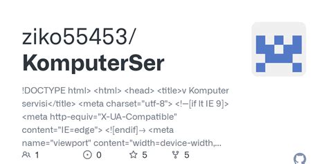 github ziko55453 komputerser doctype html v komputer servisi