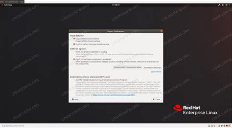 how to install vmware tools on rhel 8 centos 8 linux tutorials