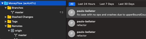 git xcode s commits are outside braches how to return