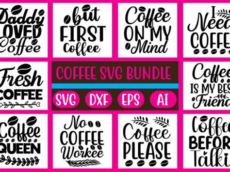 Coffee Svg Bundle Vol 2 Buy T Shirt Designs