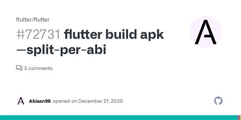 flutter build apk split per abi · issue 72731 · flutter flutter · github