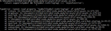 javascript typeerror cannot read property symbol symbol tostringtag