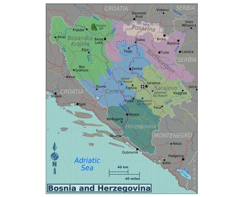 Mapas De Bosnia Y Herzegovina Colección De Mapas De Bosnia Y