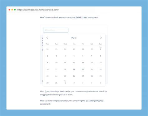15 best react date picker and calendar components bashooka