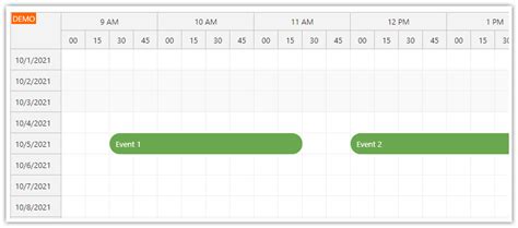 vue timesheet daypilot code