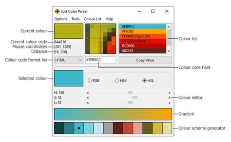 برنامج just color picker 5 5 اخر اصدار تحميل مجانى color picker
