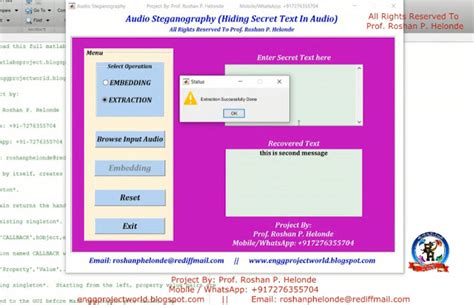 audio steganography hiding text in audio matlab project with source