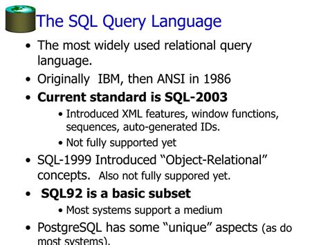 ppt sql the query language powerpoint presentation free download