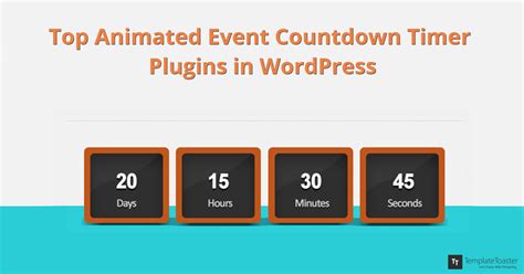 top animated event countdown timer plugins in wordpress