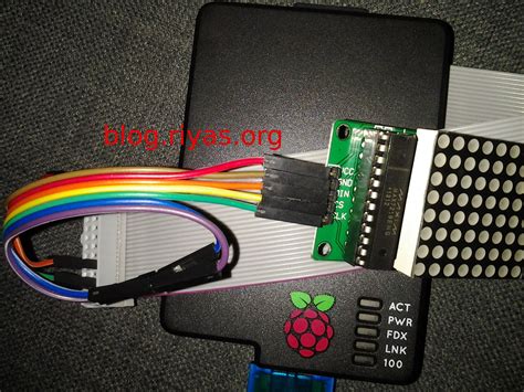 learn on the fly raspberry pi led matrix display showing