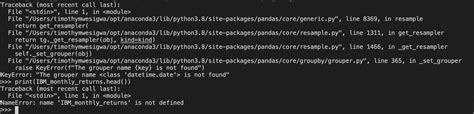 pandas how to read monthly returns data into python