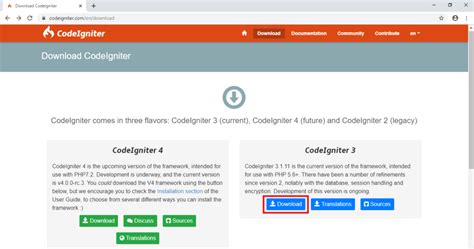 cara instal framework codeigniter