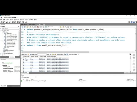how to find unique values in sql table