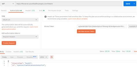 tutorial de aplicativo web teste de conexão à api do azure para fhir