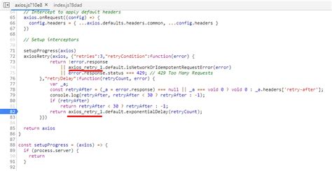 axios retry configuration compilation error · issue 1008 · nuxt