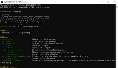 how to install composer install composer on window
