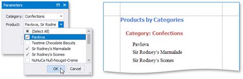 create multi value and cascading report parameters reporting