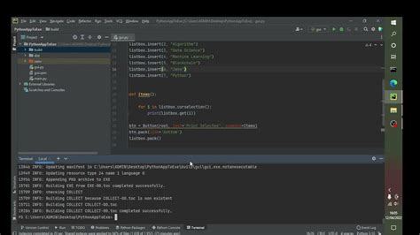 how to convert python app tkinter to executable with pyinstaller py