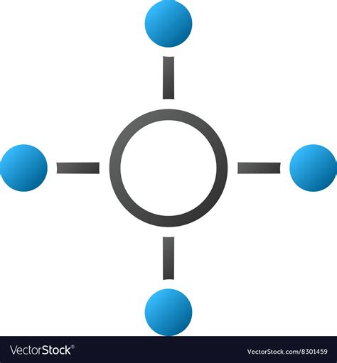 radial structure gradient icon royalty free vector image