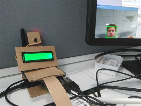 who is at the coffee machine facial recognition using raspberry pi